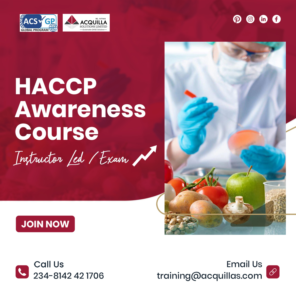HACCP Awareness Course - ASL Learning