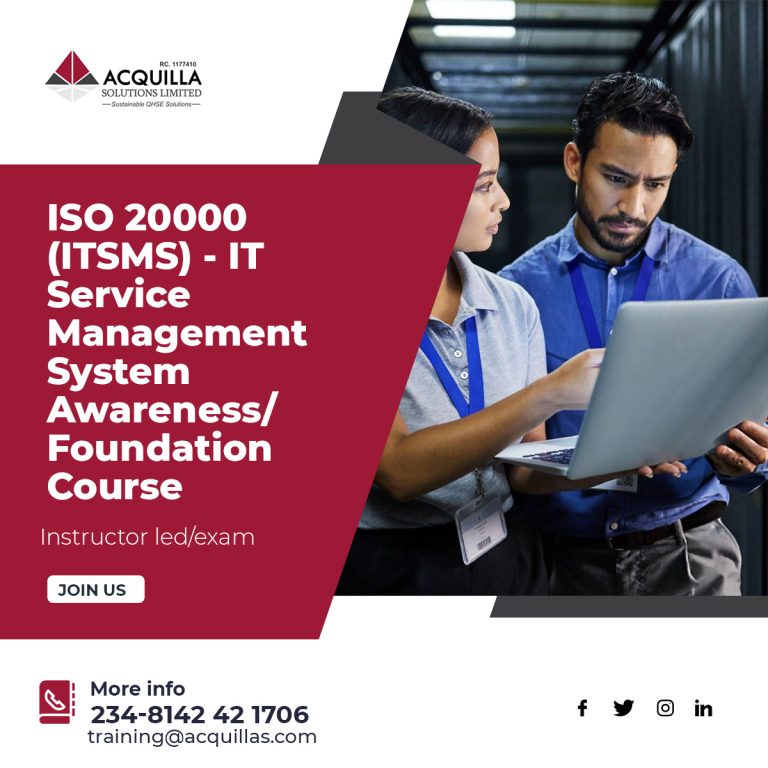 ISO 20000 (ITSMS) - IT Service Management System Awareness/Foundation Course - ASL Learning
